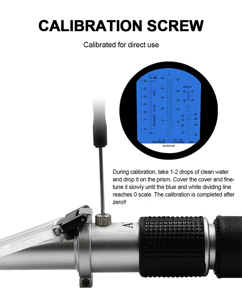 4 in 1 Automotive Antifreeze Refractometer Car Urea Fluid Tester ...