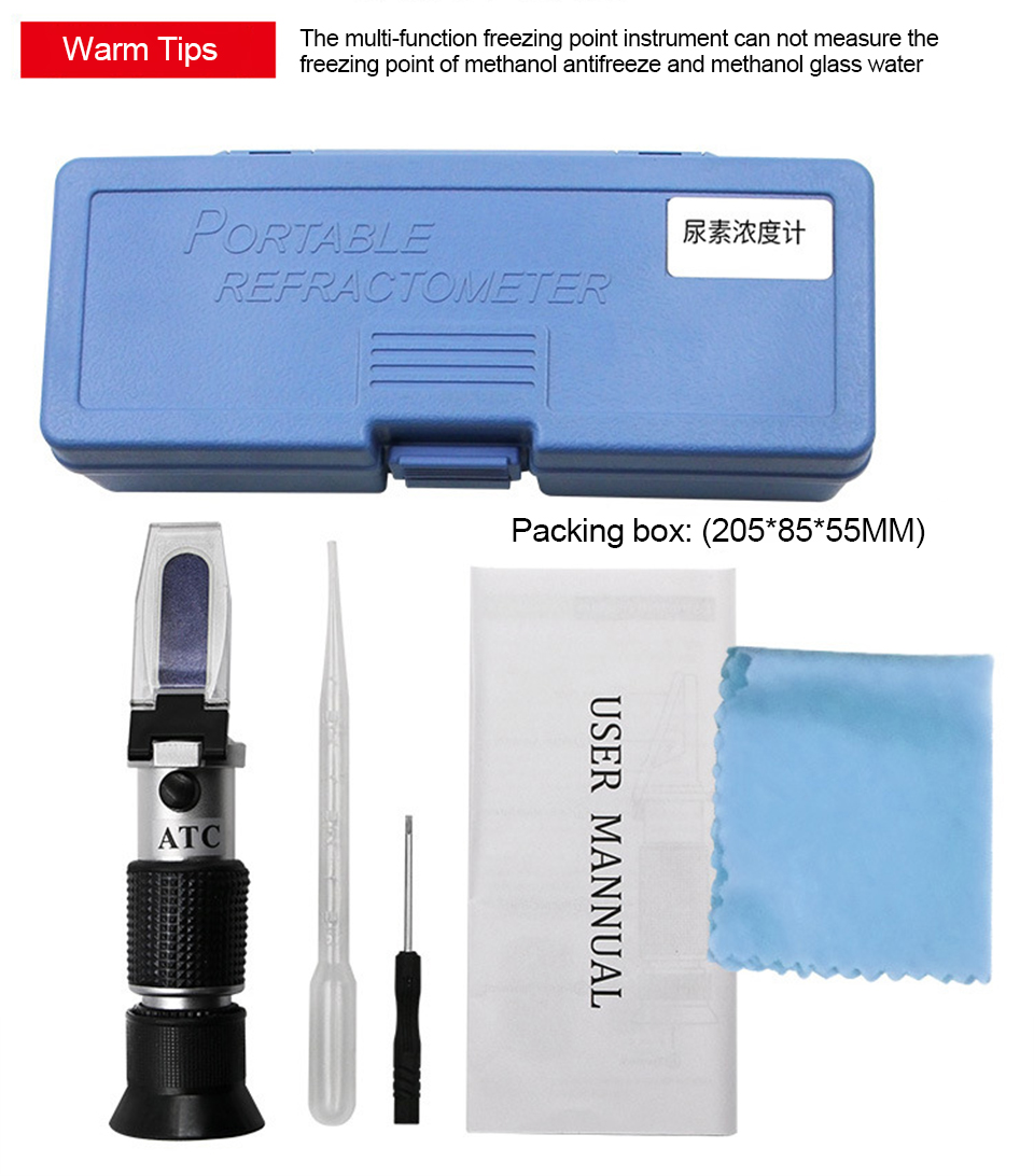 4 in 1 Automotive Antifreeze Refractometer Car Urea Fluid Tester ...