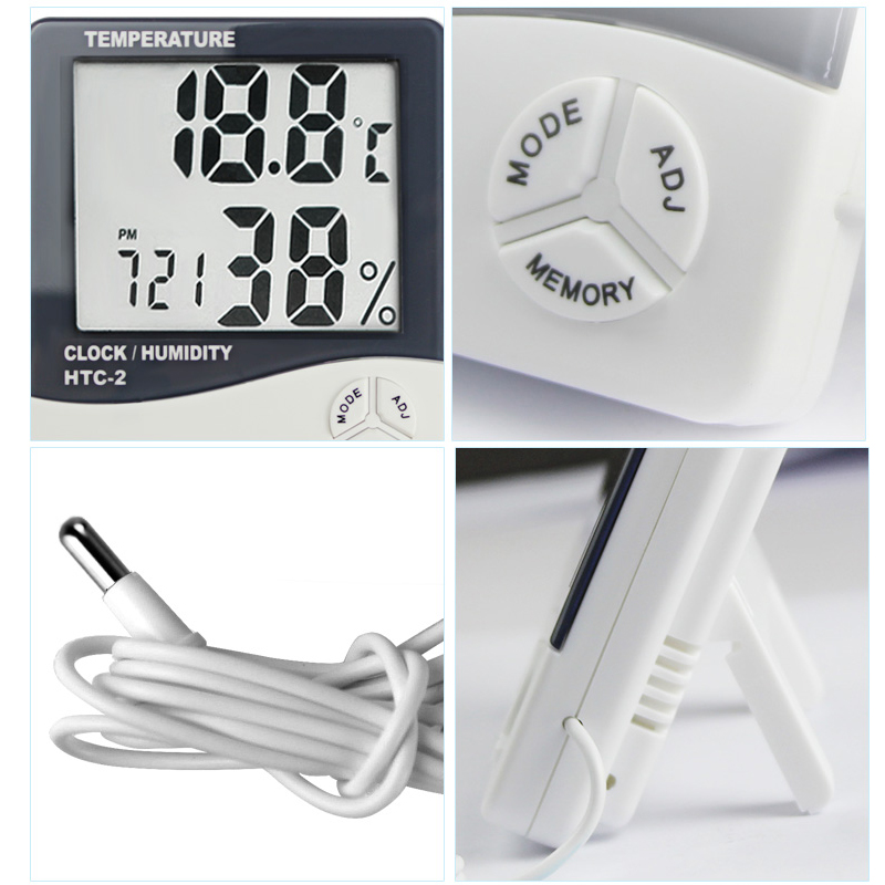HTC-1 HTC-2 Thermometer Hygrometer Temperature Humidity Test Digital ...