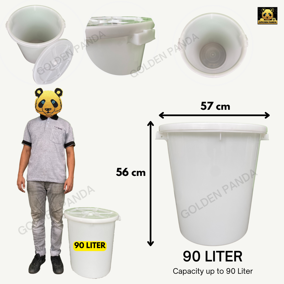 [NEW] 90L 100L 150L 160L 200L HDPE Drum with cover top/ White Grey Plastic Drum/ Tong Air ...