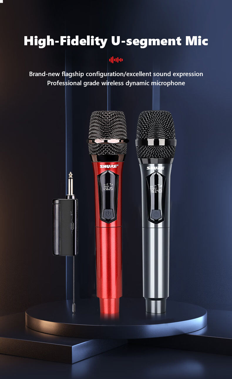 Shuer 302 UHF Professional Wireless Microphone handheld Metal karaoke ...