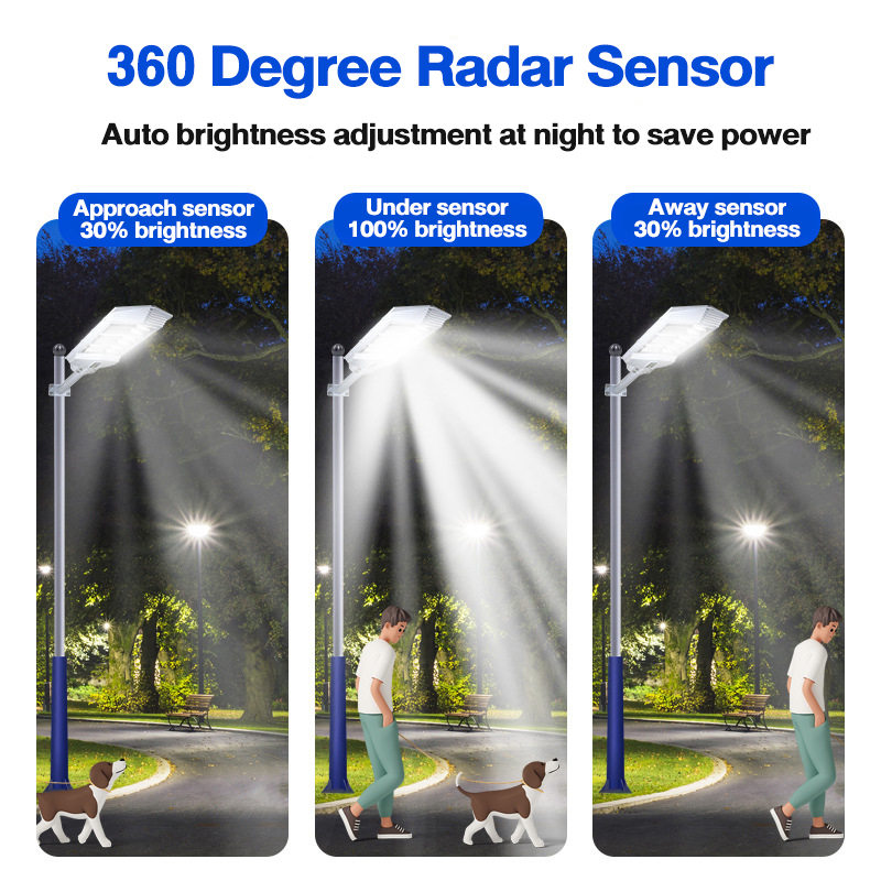 Solar Light Outdoor Lighting Auto On/Off Street Light Solar Upgrade Cob ...