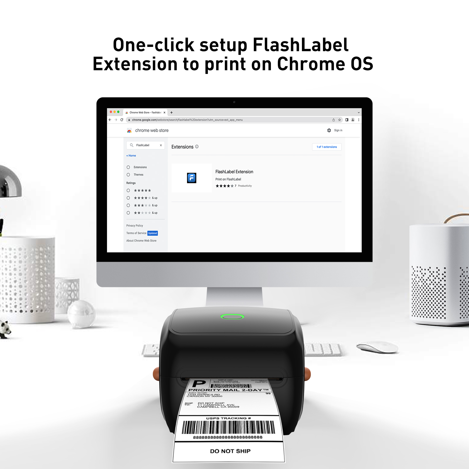 A6 Waybill Printe, Bluetooth Thermal Printers with Paper Tray for ...