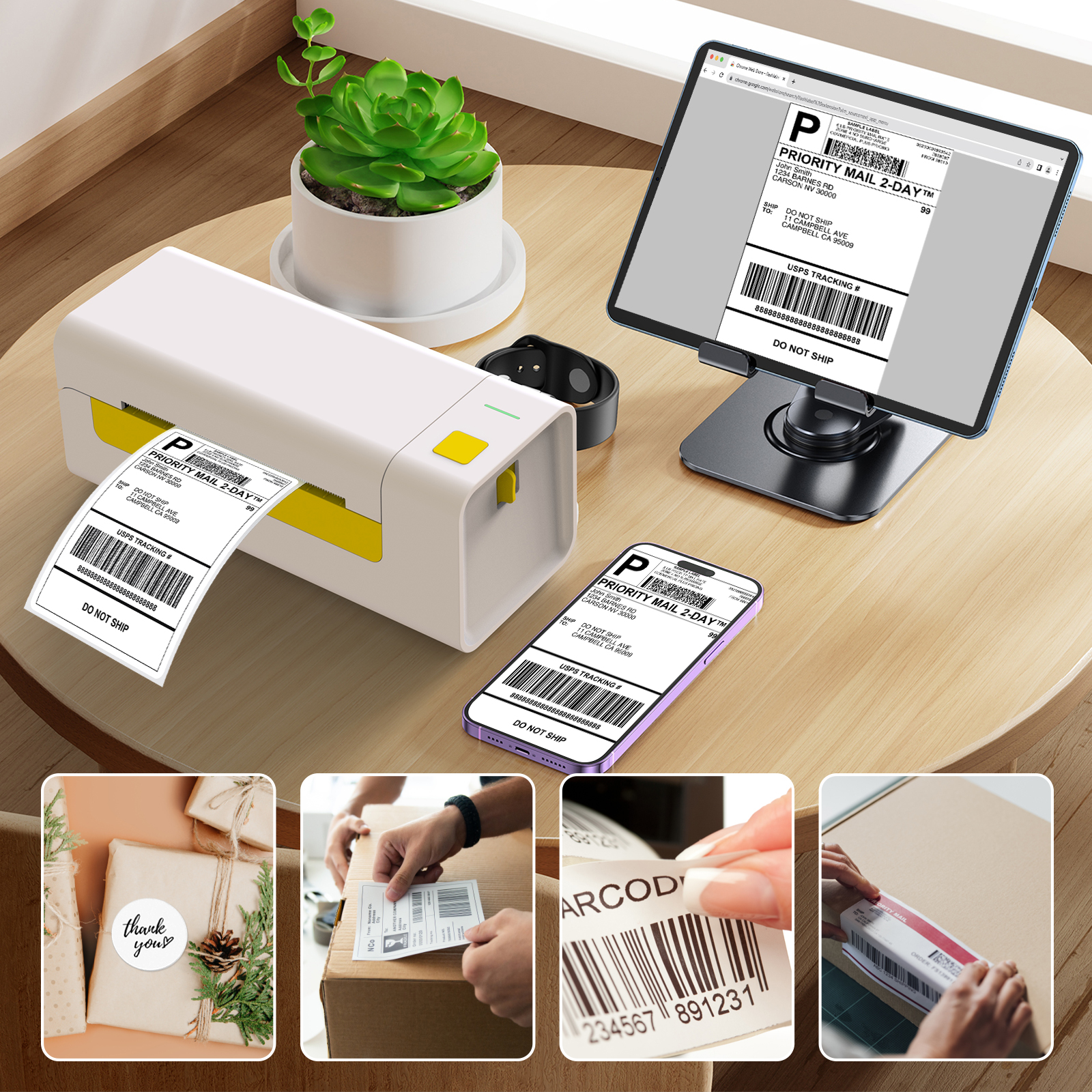Flashlabel Y486 Thermal Printer 4x6 A6 Waybill Printer｜Thermal Label Printer｜Label Printer for ...