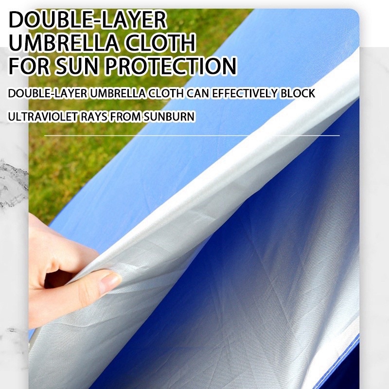 【Local shipment】7 Kaki Payung Bulat (2.1m) 7 feet Round Umbrella Night ...