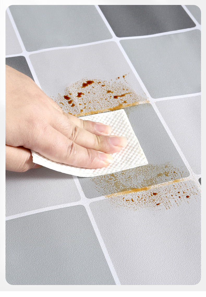 Toilet waterproof floor sticker/tile wall sticker/self adhesive kitchen ...