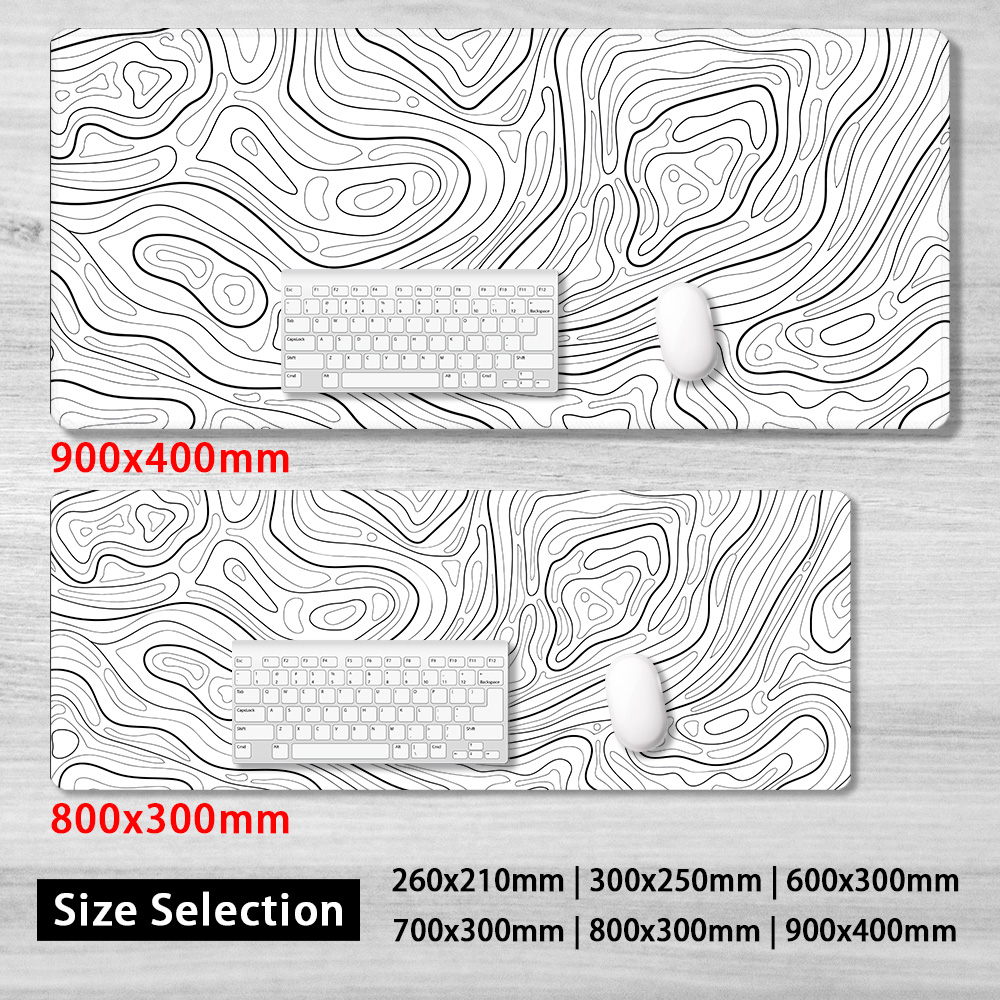 Topographic Mouse pad | Extended Gaming Mousepad | Waterproof Non-Slip ...