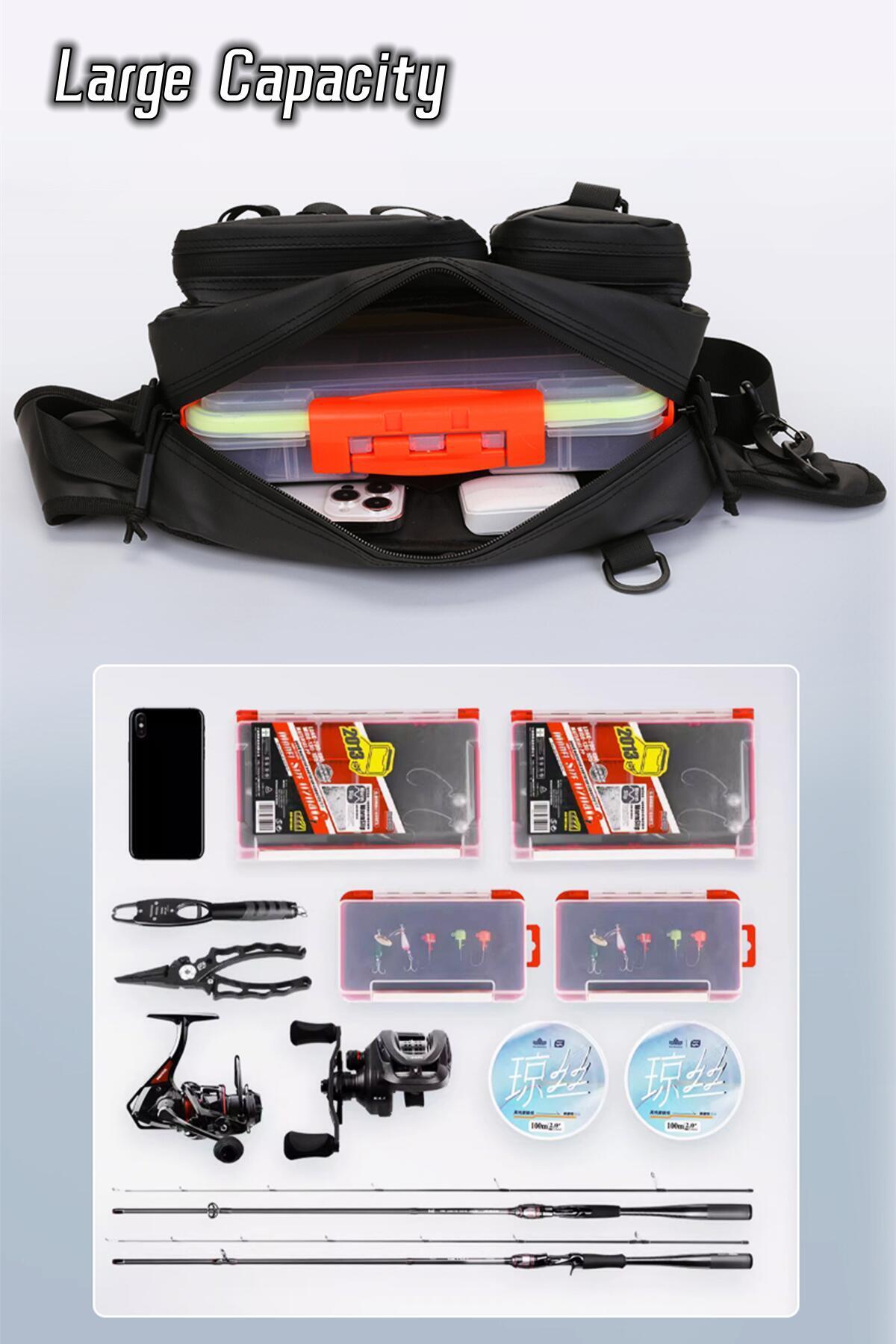 Fishing Bag Beg Pancing Mancing Multifunction Waist Bag Box Waterproof ...