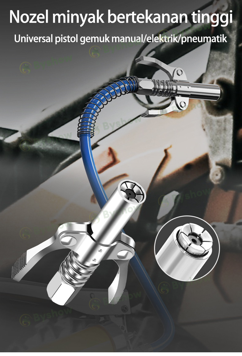 【Byshow】🔥Malaysia In Stock🔥 Stainless Steel High Pressure Grease Gun ...