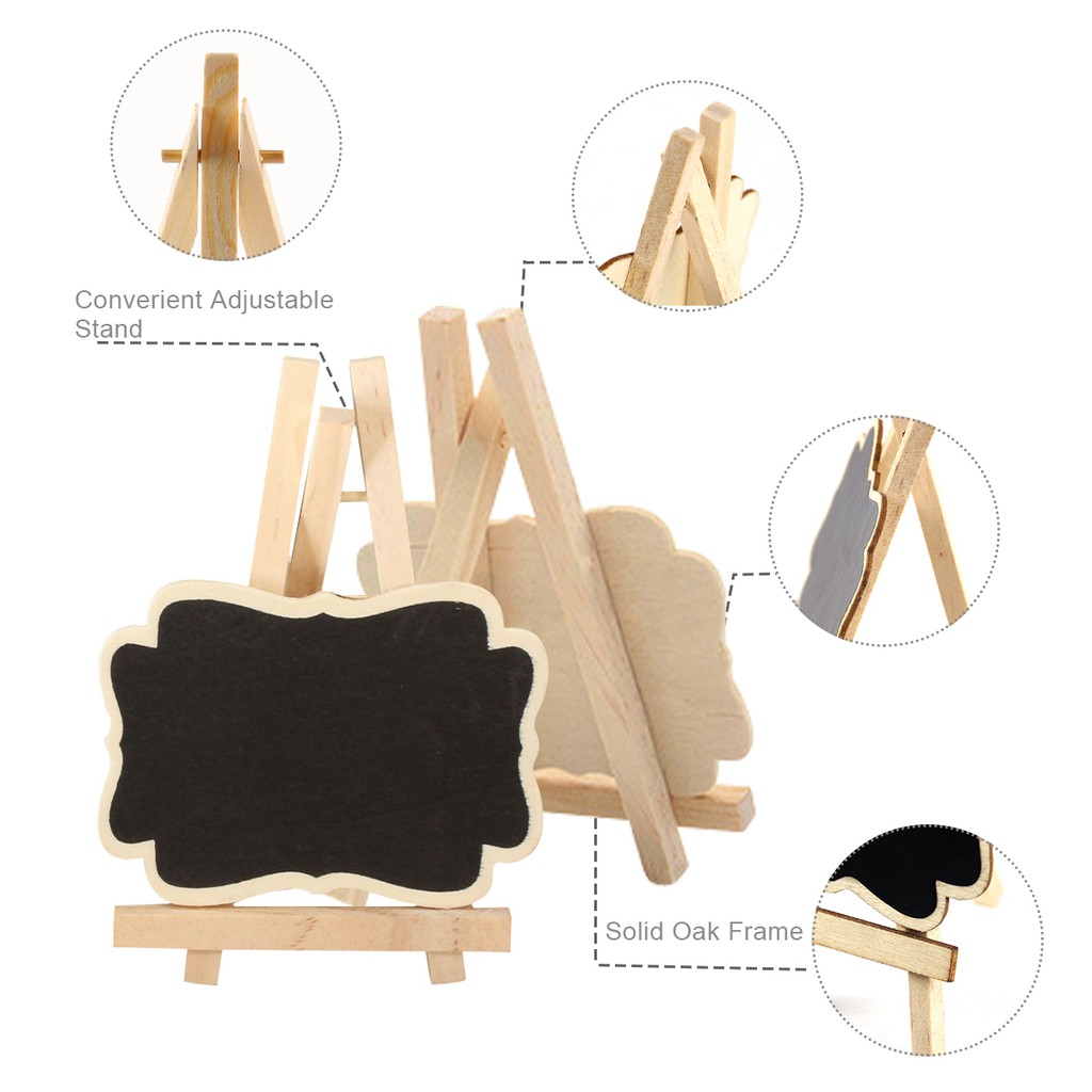 10PCS Mini Chalkboard Price Tag Holder Rewritable Small Blackboard ...