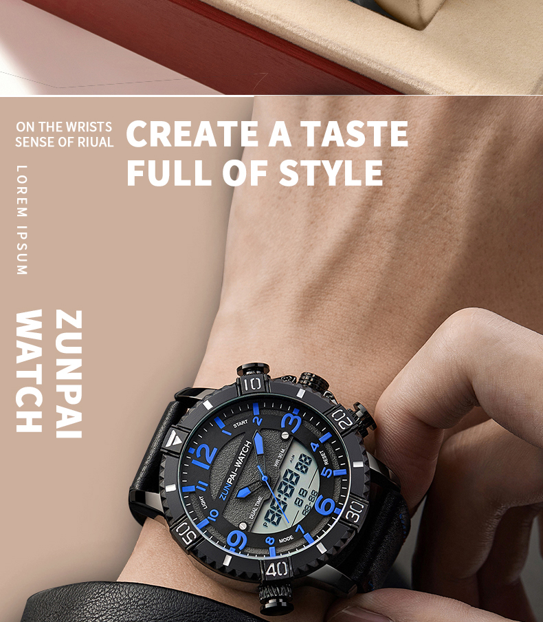 Jam Tangan Lelaki ZUNPAI Original Watch for Men Waterproof Stainless ...