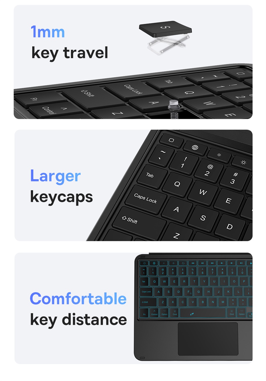 Baseus Brilliance Series Detachable Magnetic Keyboard Case for Pad Air4 ...