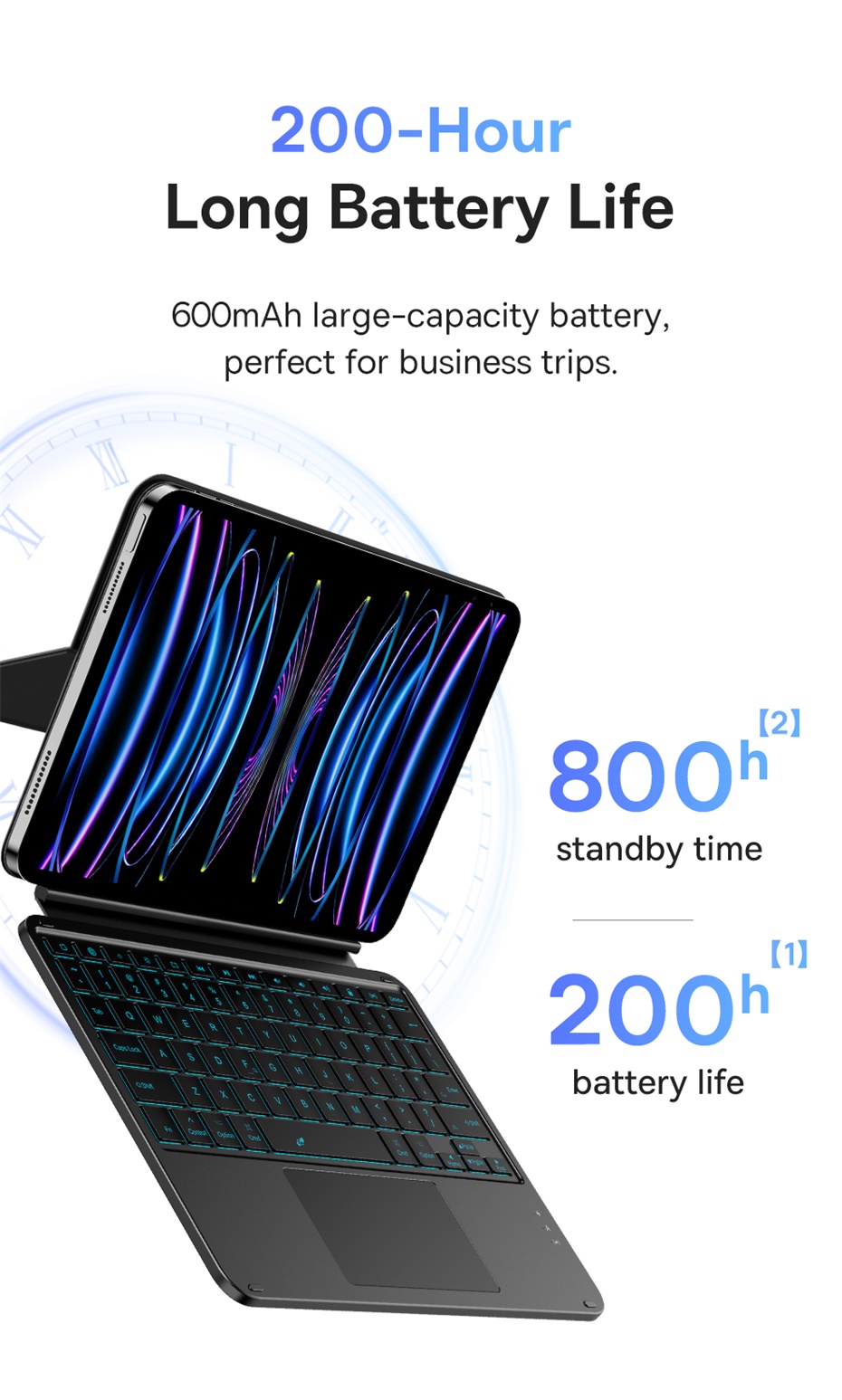 Baseus Brilliance Series Detachable Magnetic Keyboard Case for Pad Air4 ...