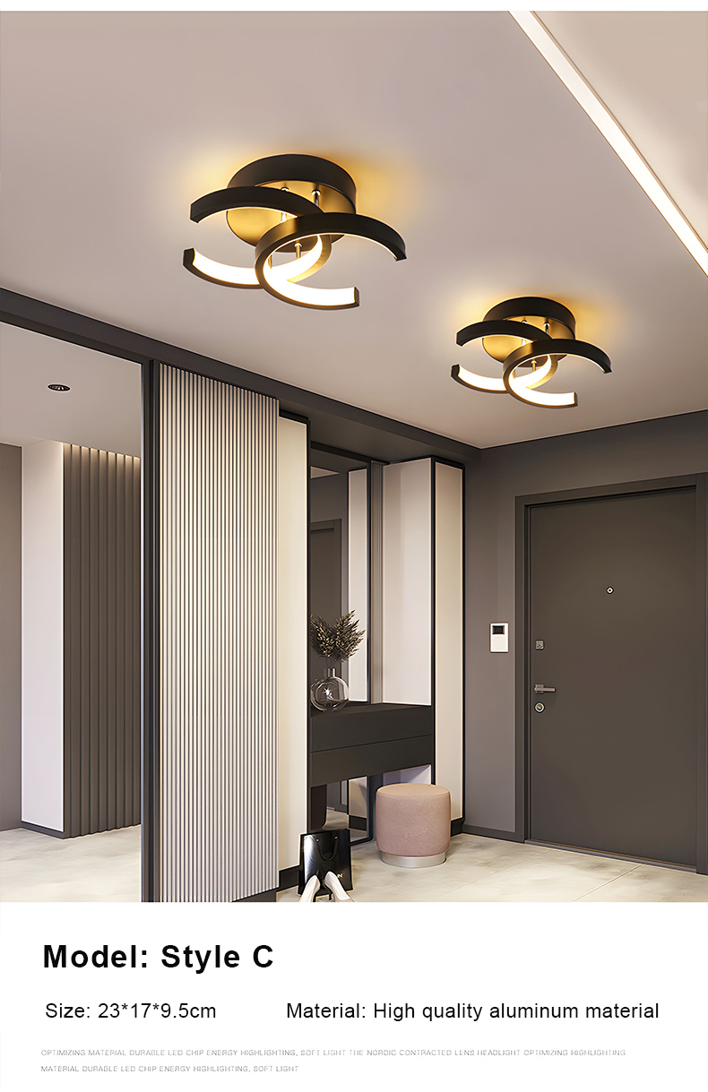 GOGEOUS Lampu Siling Modern LED 3 Color Lampu Syiling Ruang Tamu Lampu ...