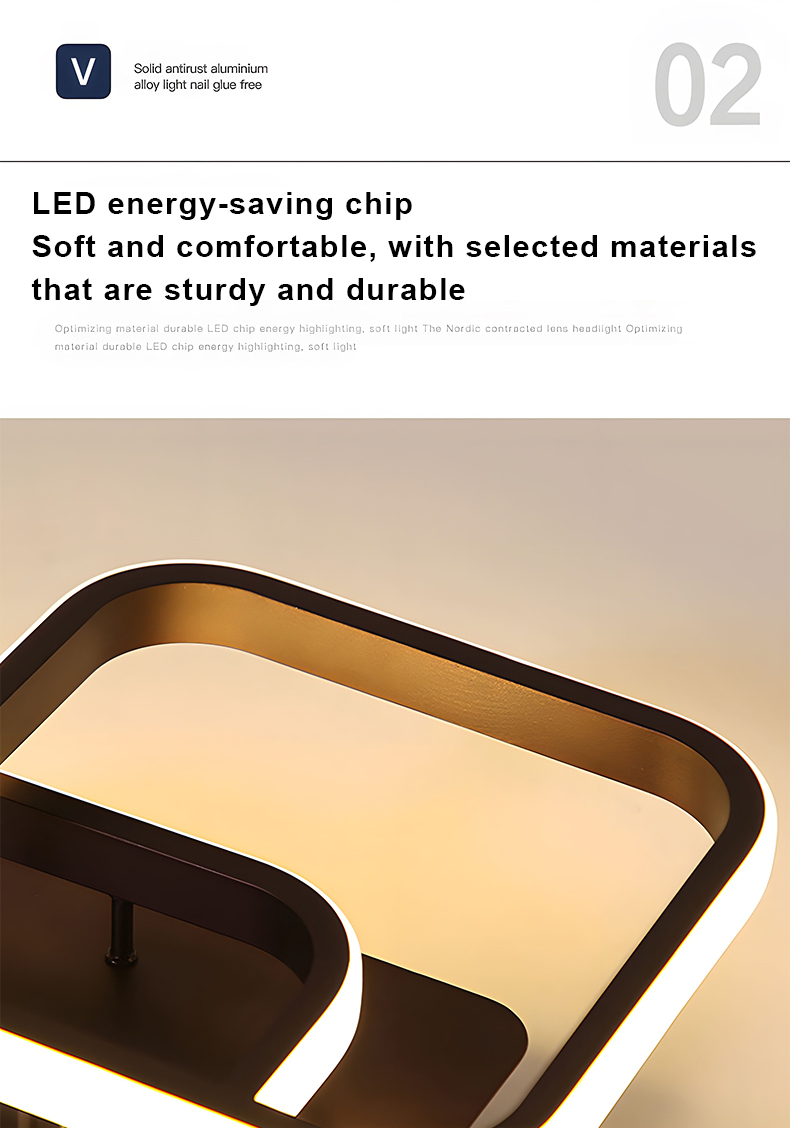 GOGEOUS Lampu Siling Modern LED 3 Color Lampu Syiling Ruang Tamu Lampu ...