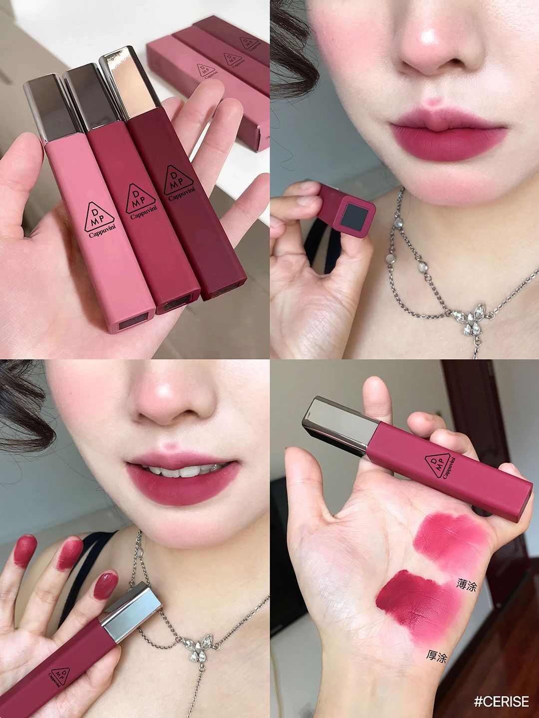 Low saturation raspberry lip gloss Matte Lipstick Set Grape Purple Sexy ...