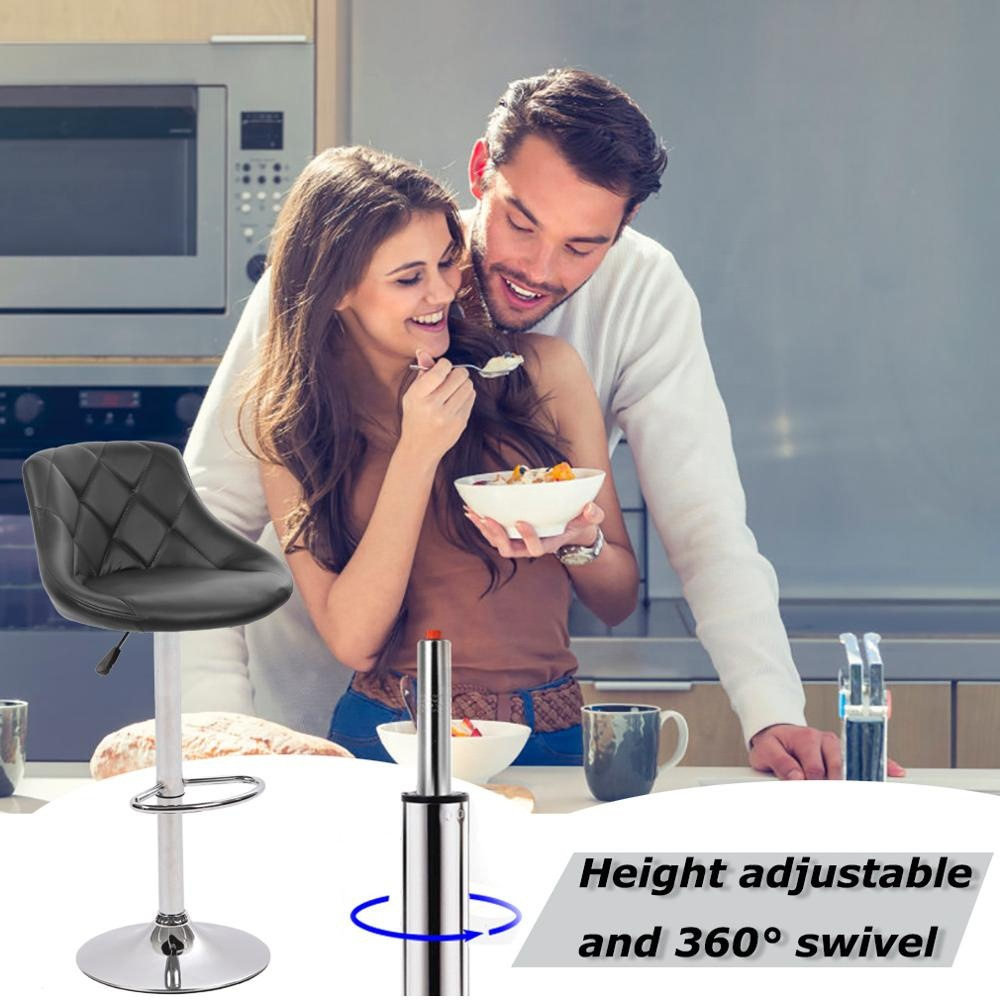 Bar stool Bar Chair 360 degrees free rotation adjustable stainless ...