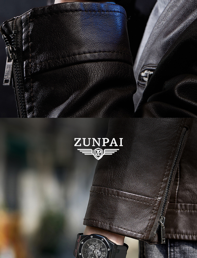 ZUNPAI Jam Tangan Lelaki Original Waterproof Stainless Steel Rubber ...