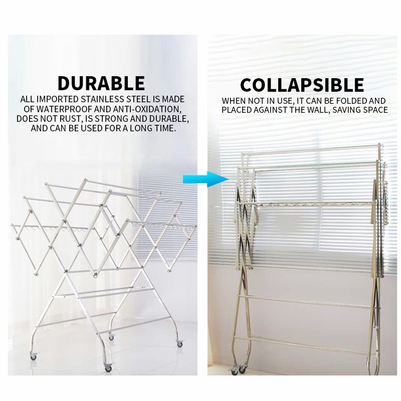 Foldable Clothes Hanger Clothes Drying Rack Clothes Rack Ampaian Baju ...