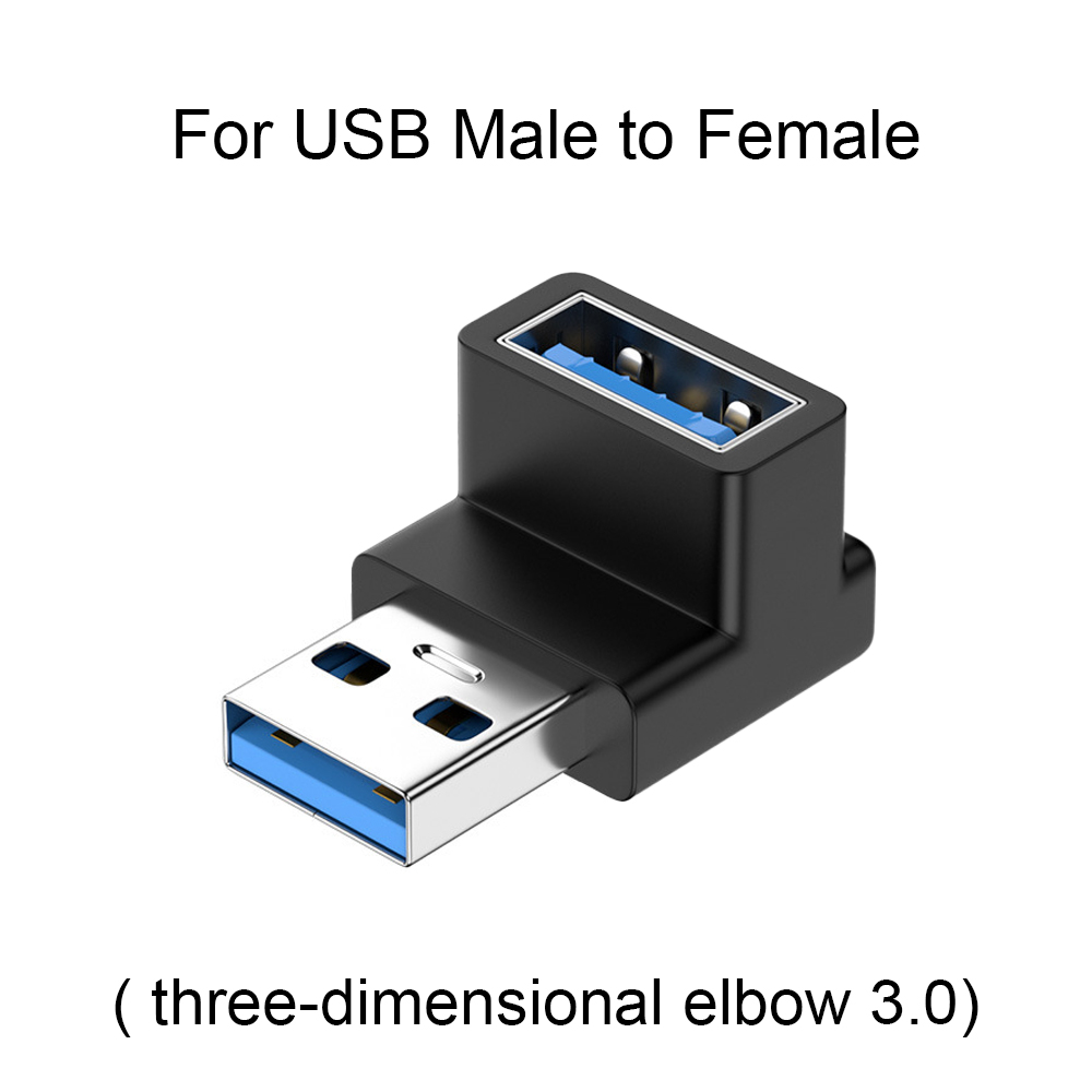 10 Gbps Adapter TypeC OTG to USB Three-dimensional Elbow Converter U ...