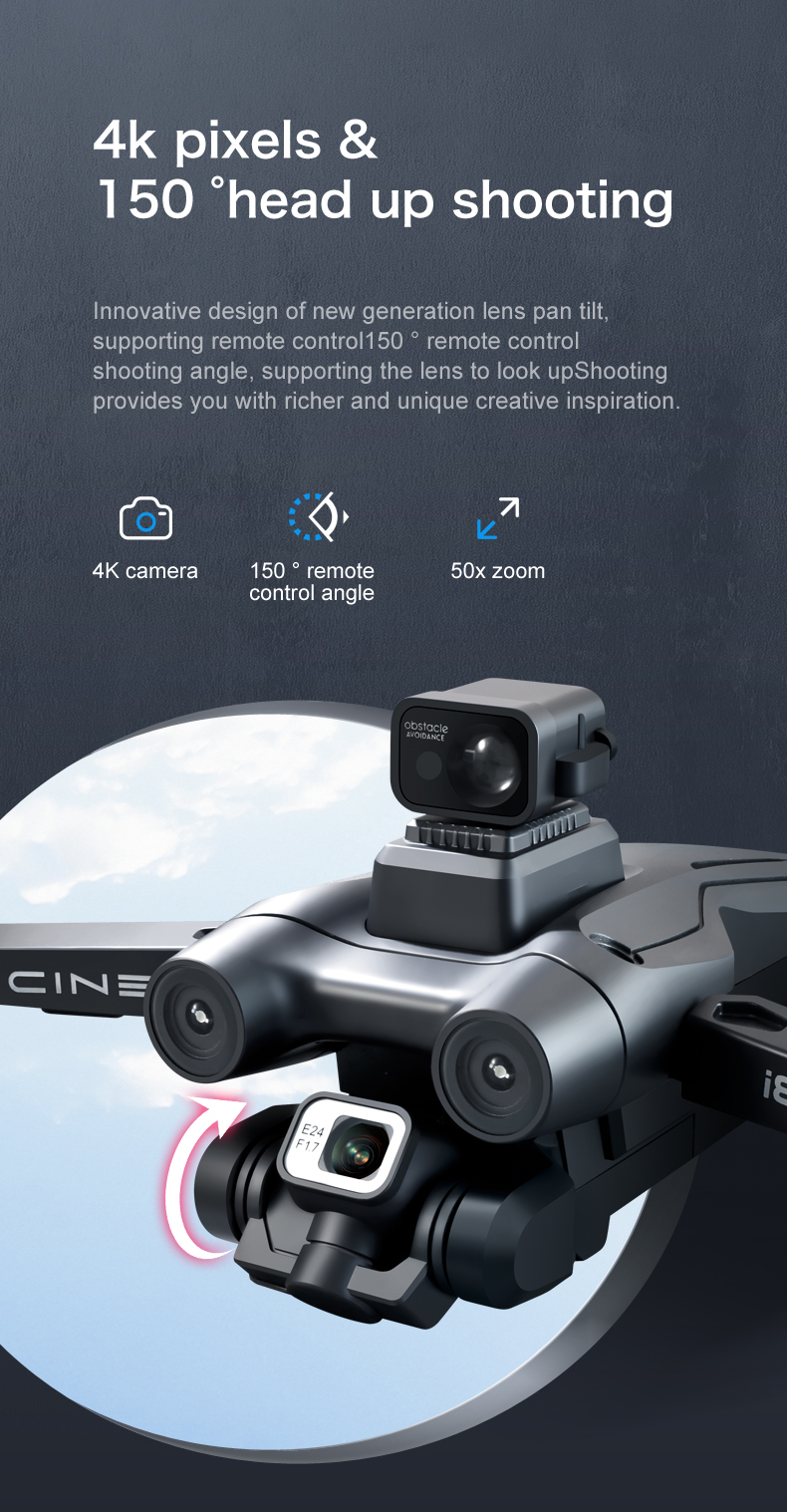 Original I8 Max Drone 4k Hd Aerial Camera Gps Positioning And Obstacle ...