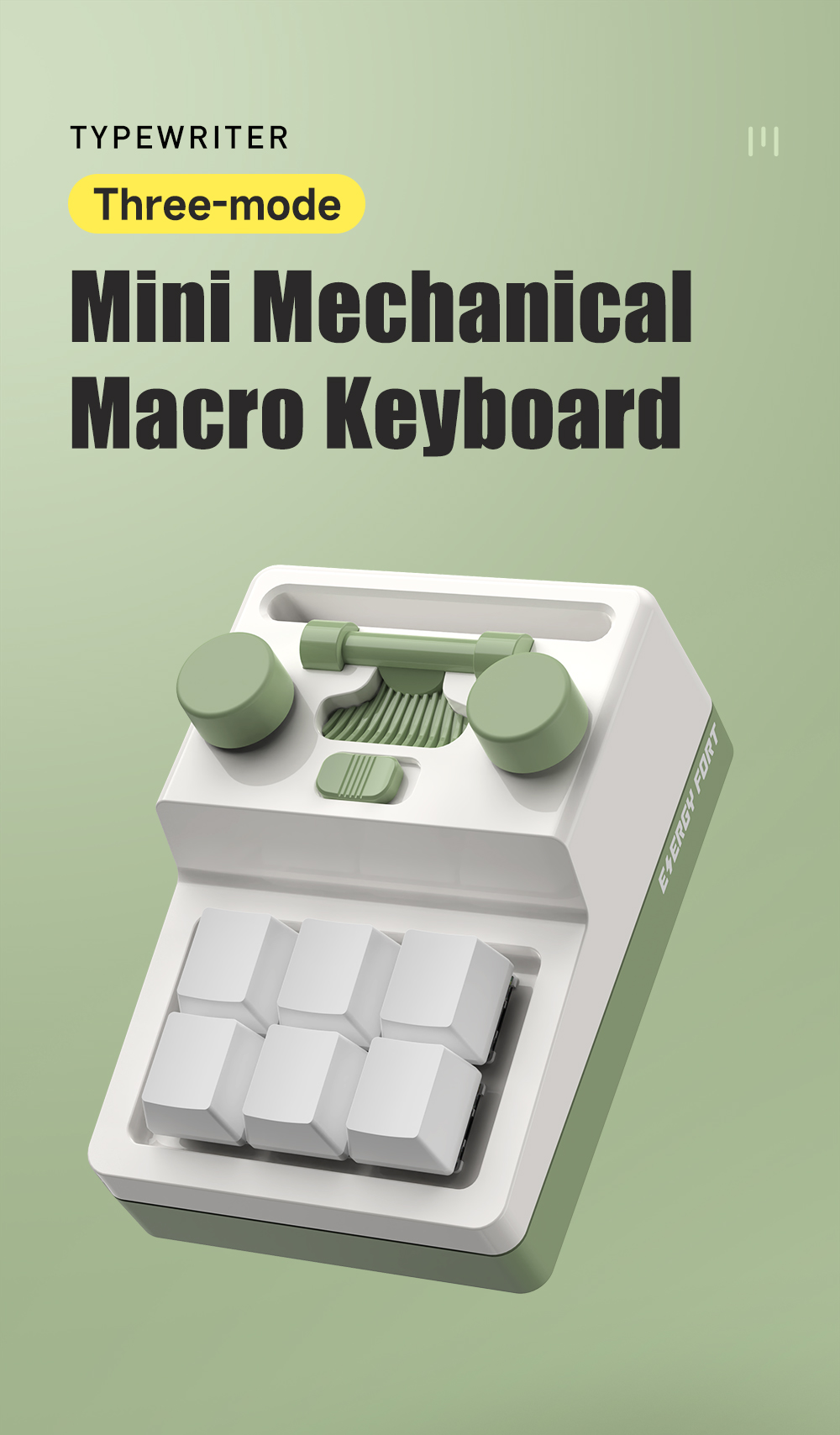 Programming Macro Custom Knob Keyboard RGB 3 Key Copy Paste Mini Button ...