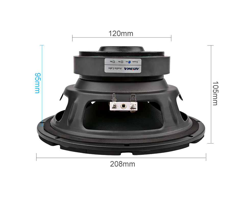 AIYIMA 1Pcs 8 Inch 150W Subwoofer Speaker 4/8 Ohm Hifi Speaker Audio ...
