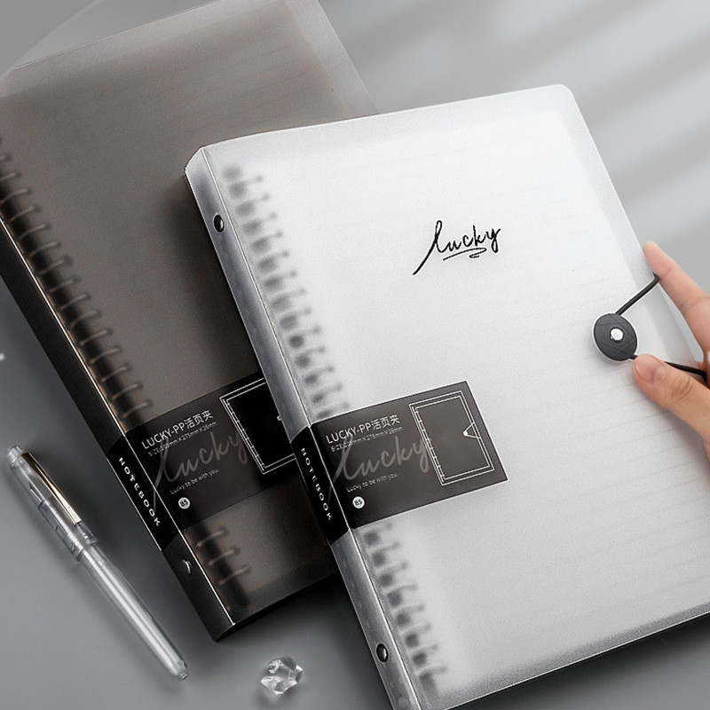 A5 B5 A4 Loose Leaf Notebook Grid Dotted Diary Notebook Detachable ...