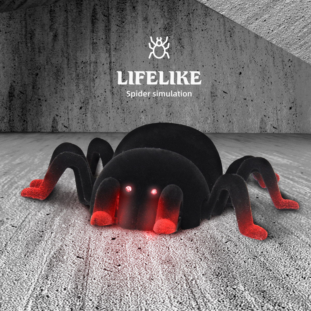 Remote Control Wall Climbing Spider RC Spider Animal Toys Scary Wolf ...