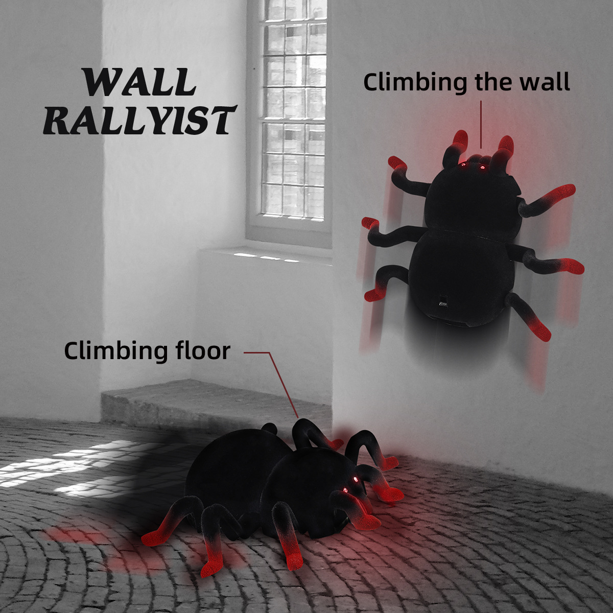 RC Spider Wall Climbing Car Remote Control Spider Robots Halloween ...