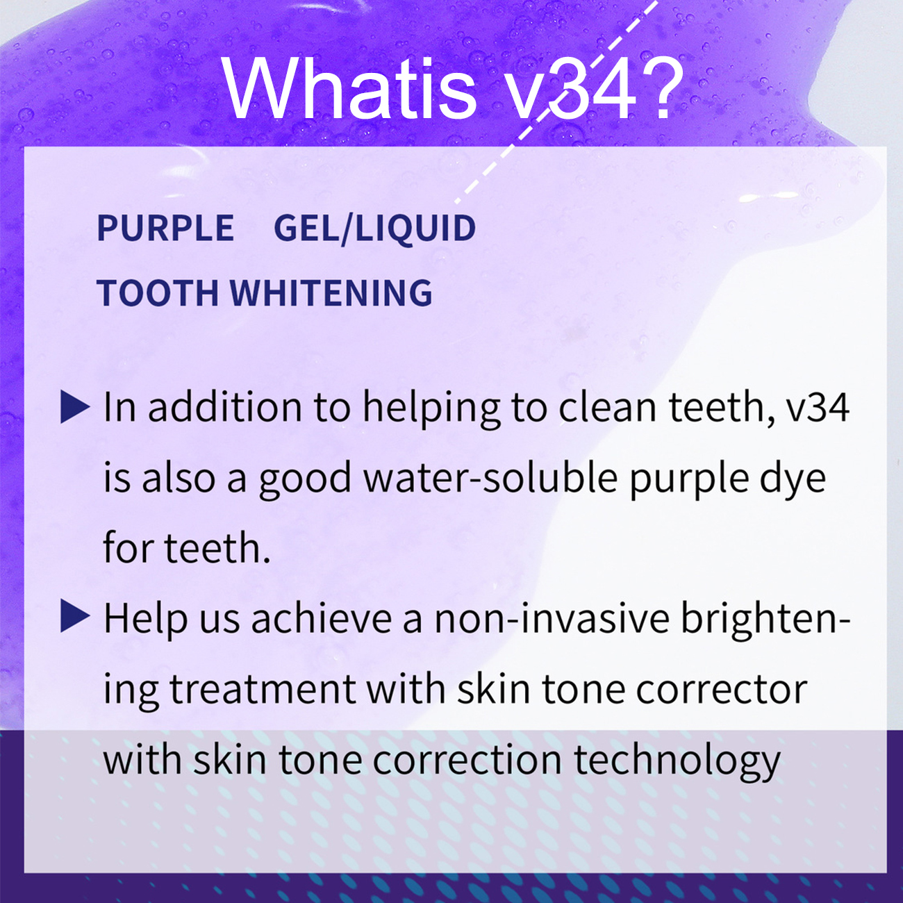 v34 Toothpaste Colour Corrector Teeth Whitening Tooth Stain Removal ...