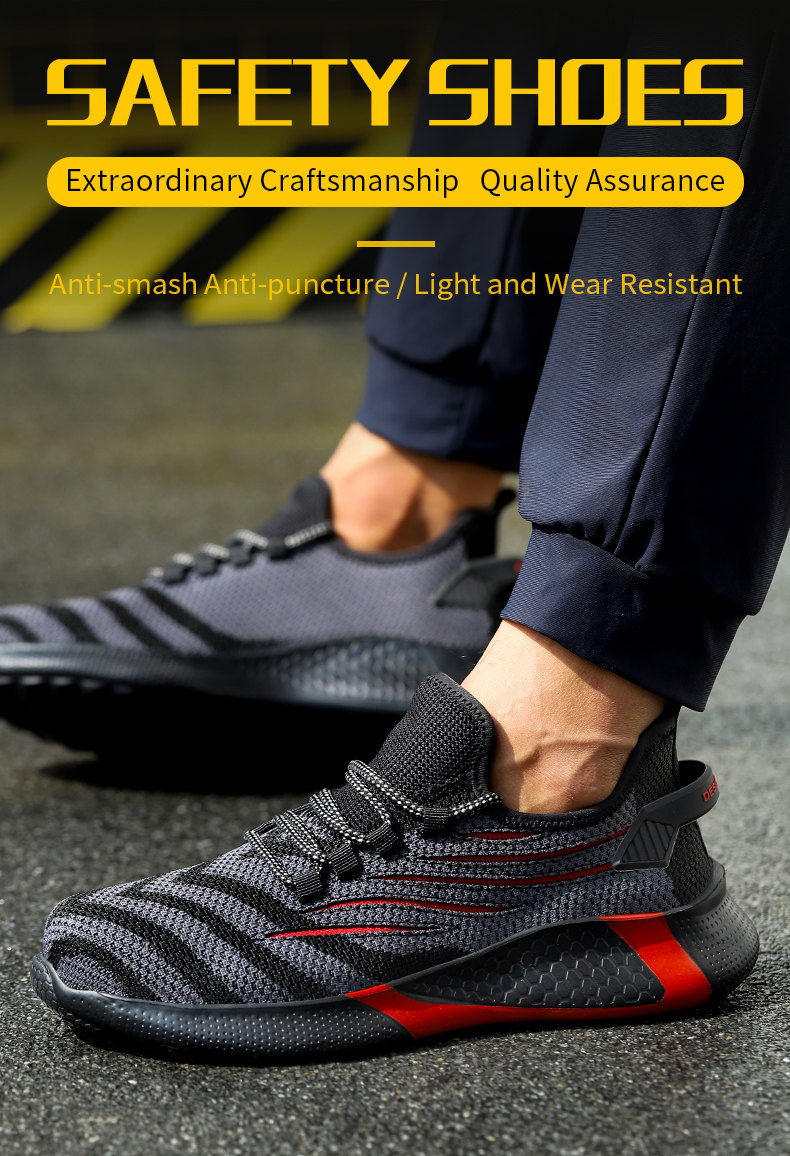 【Ready Stock】 Safety Shoes Men Anti-Smashing Steel Toe Cap Puncture ...