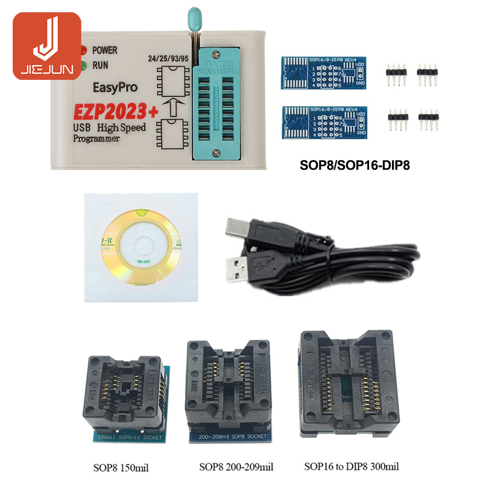 EZP2023 High-Speed USB SPI Programmer+12 Adapters Support 24 25 26 93 ...