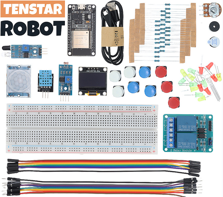 Basic Starter Kit for ESP32 ESP-32S WIFI Development Board for Arduino ...