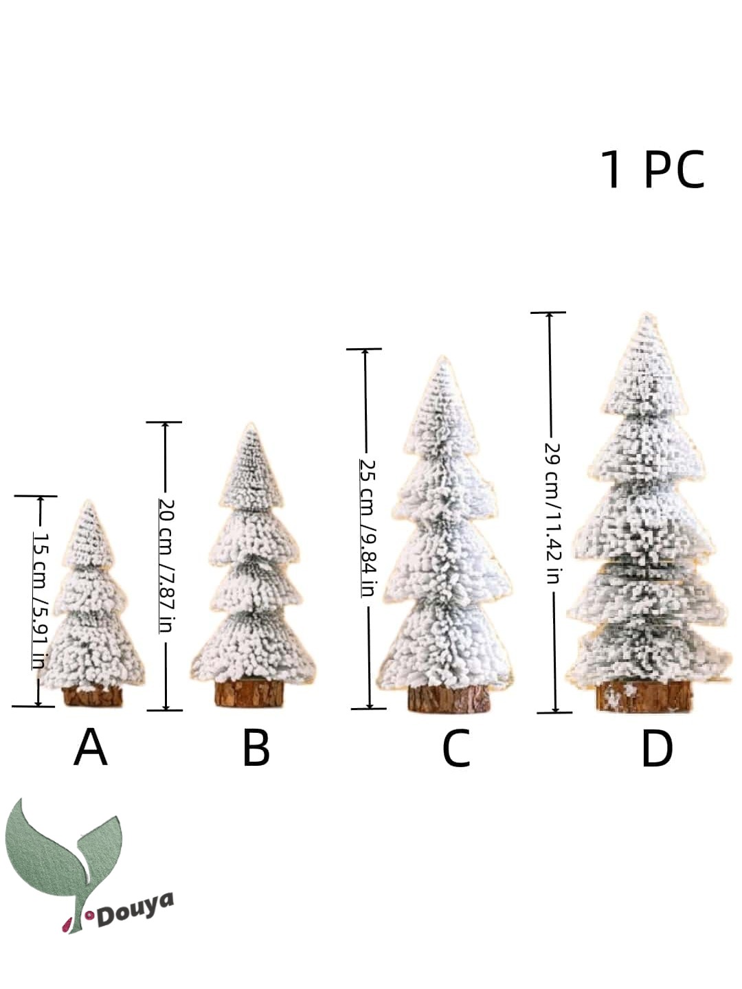 1pc Small Tabletop Christmas Tree with Lights | Artificial Miniature ...