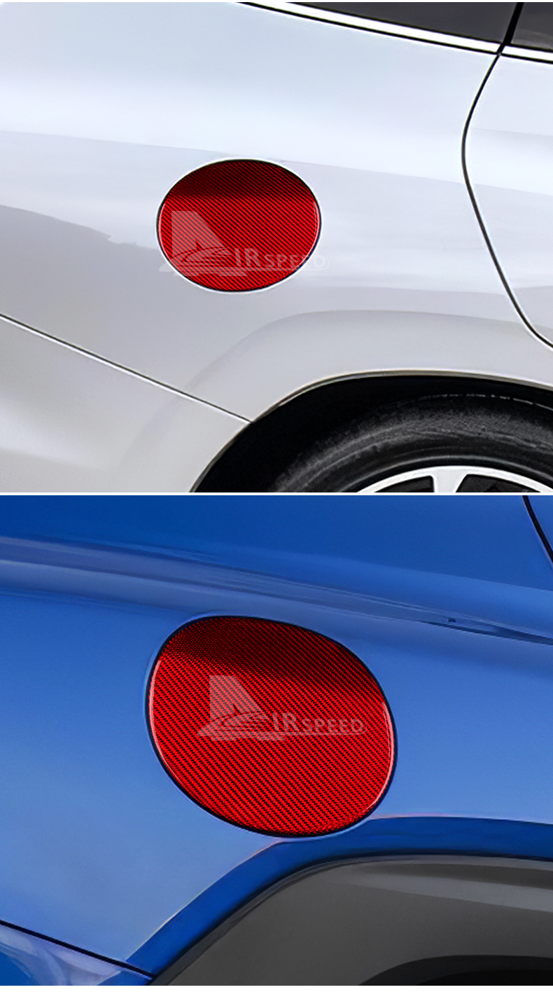 Real Carbon Fiber Car Fuel Tank Cover Stickers Gas Cap Stickers Oil Gap ...