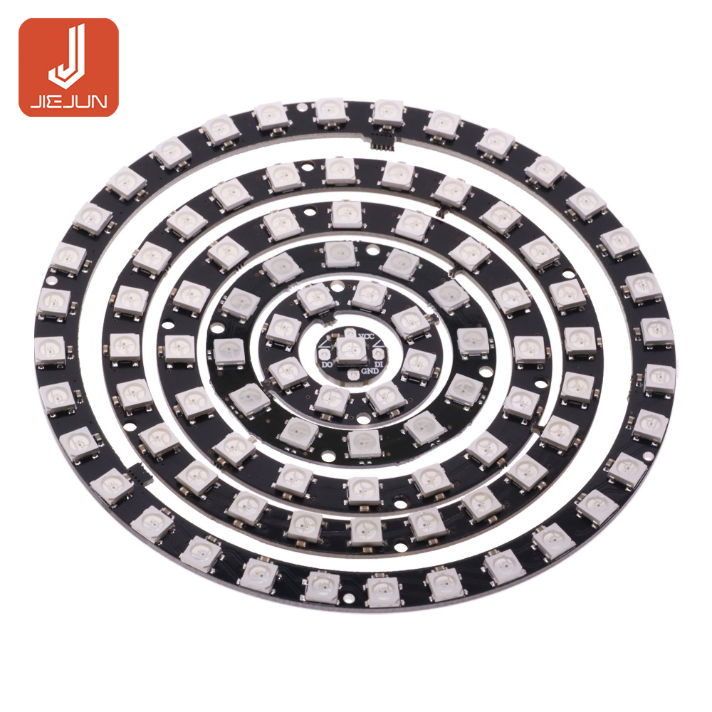 RGB LED Ring 1 3 4 7 8 9 12 16 24 32 Bits LEDs WS2812 5050 RGB LED Ring ...