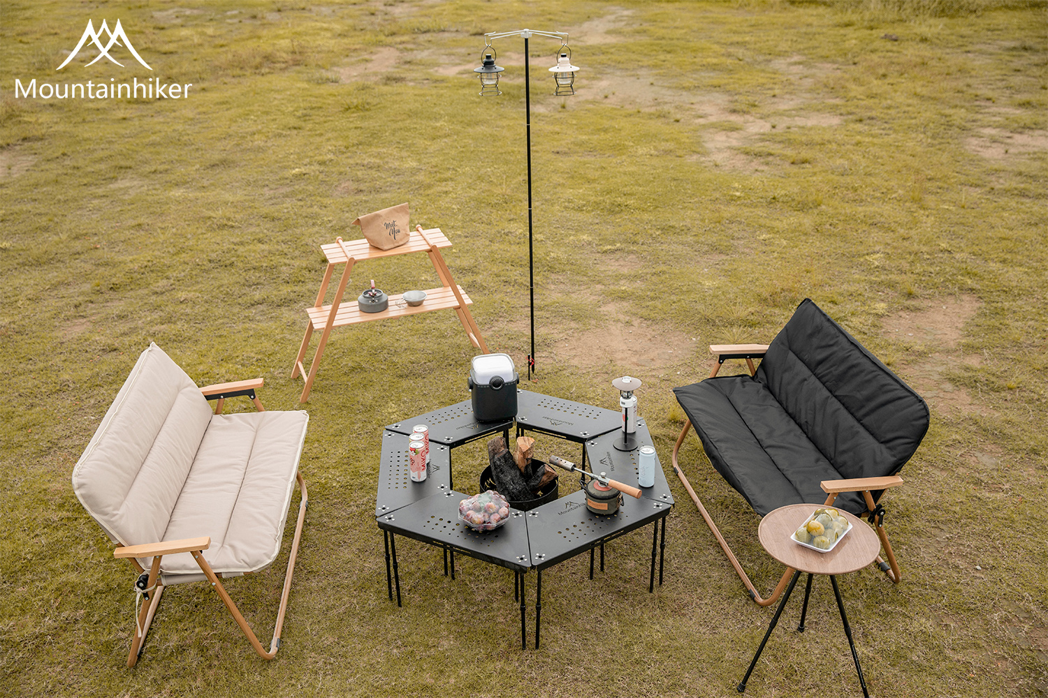 MOUNTAINHIKER / SHINETRIP Double Seats Kermit Wood Grain Aluminium ...