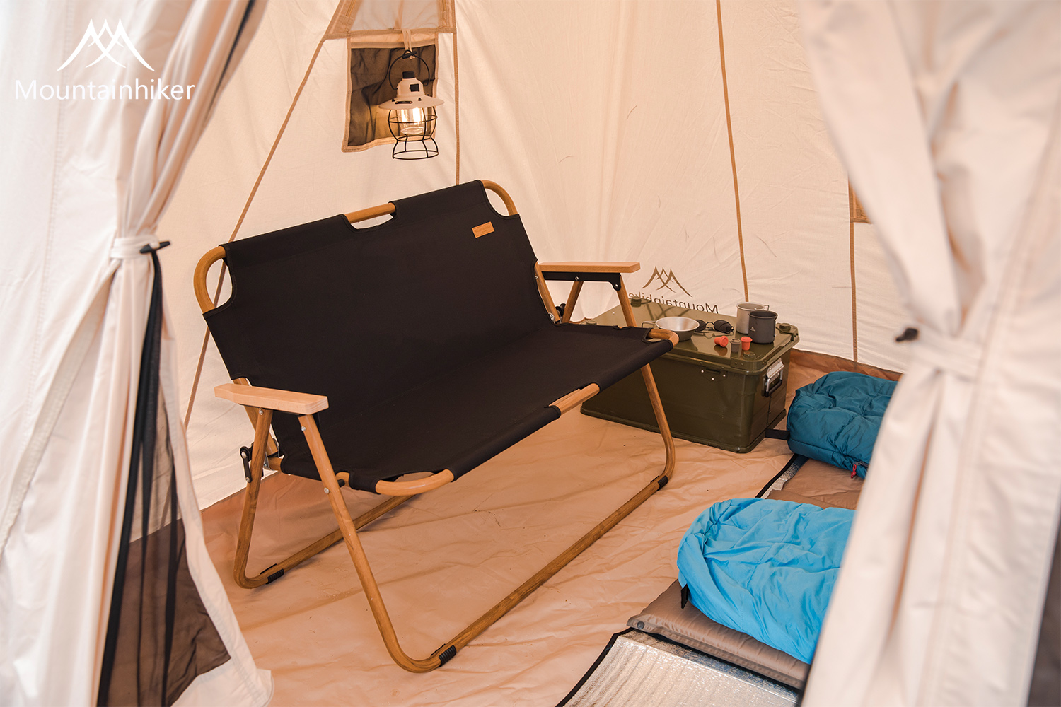 MOUNTAINHIKER / SHINETRIP Double Seats Kermit Wood Grain Aluminium ...