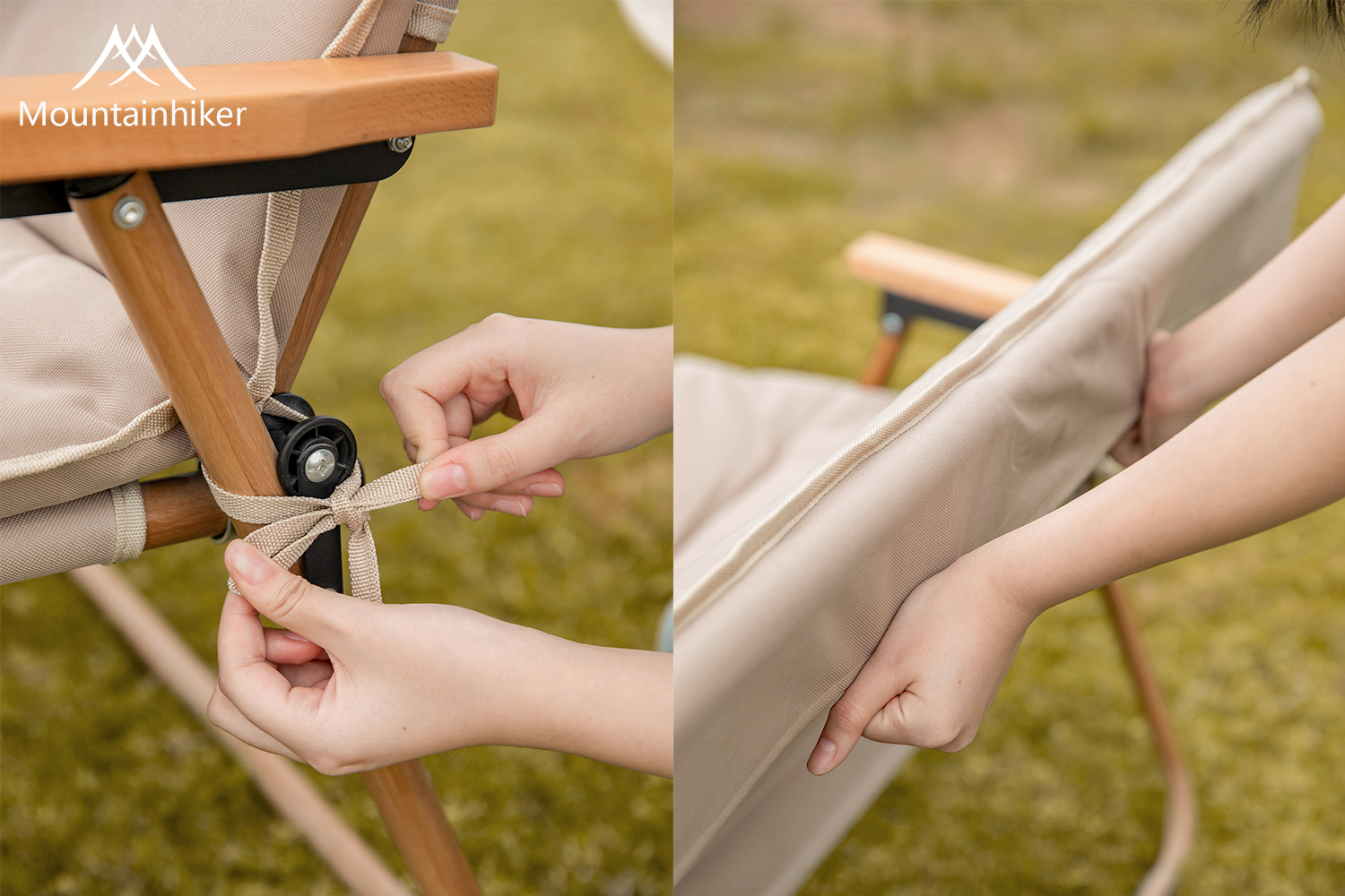 MOUNTAINHIKER / SHINETRIP Double Seats Kermit Wood Grain Aluminium ...