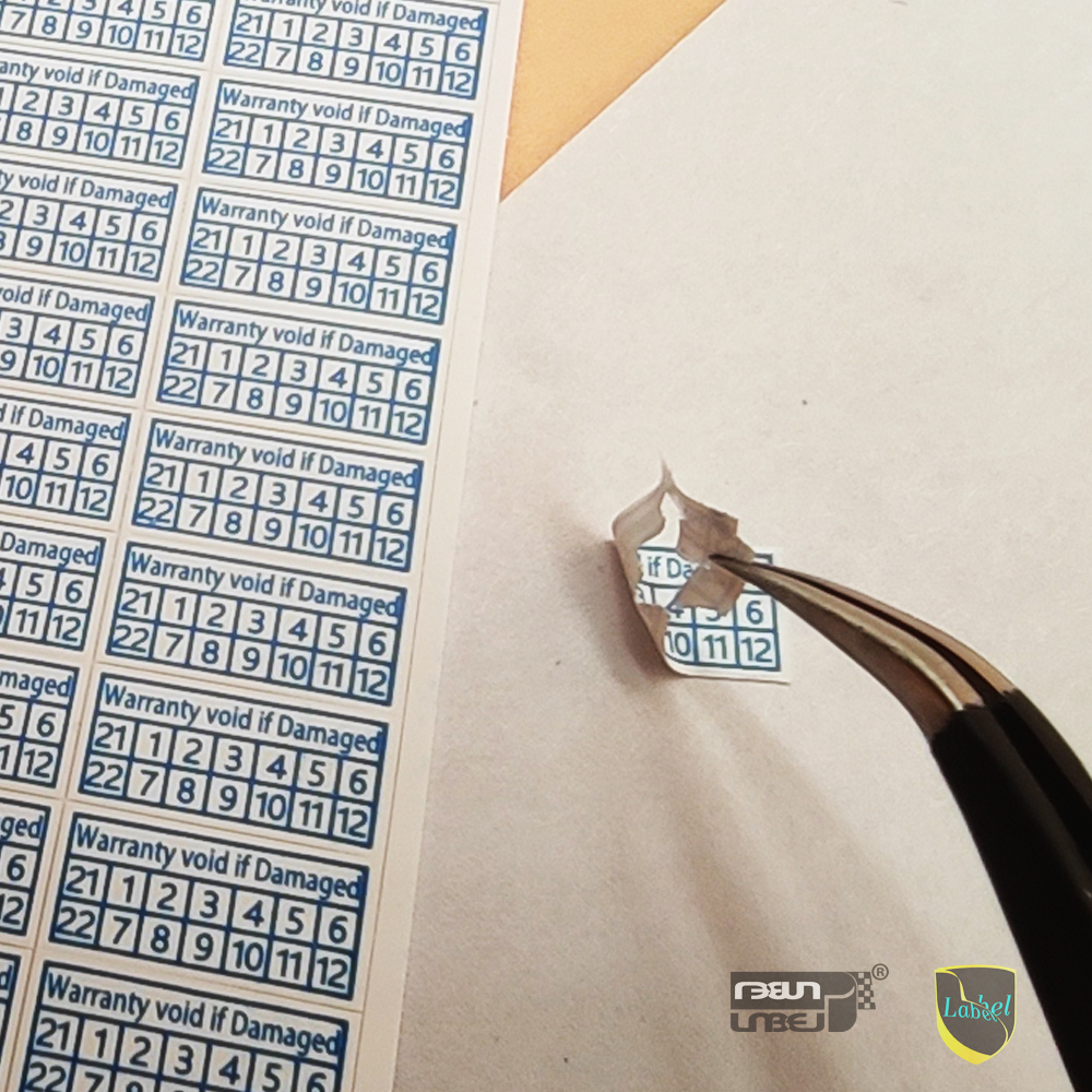year month date sticker warranty sticker invalid torn disposable ...