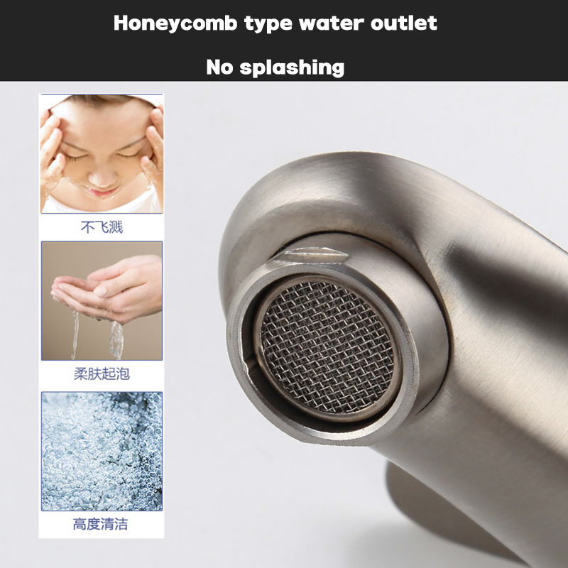 Stainless steel faucet Hand washing Wash your face Wash and gargle ...