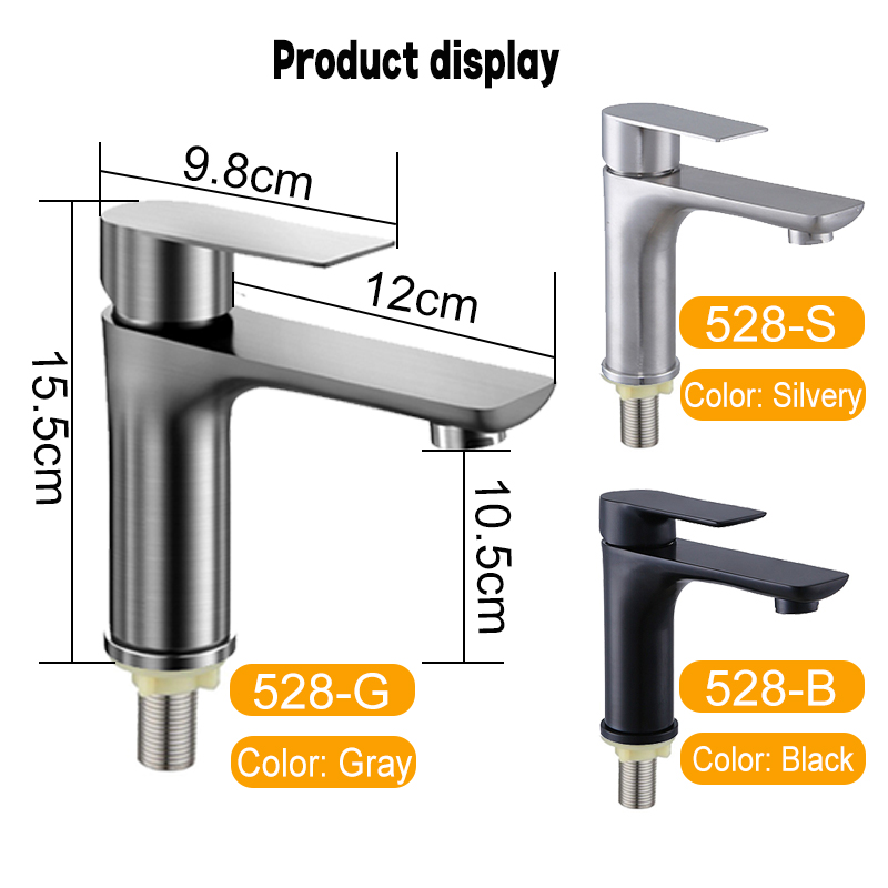 Stainless steel faucet Hand washing Wash your face Wash and gargle ...