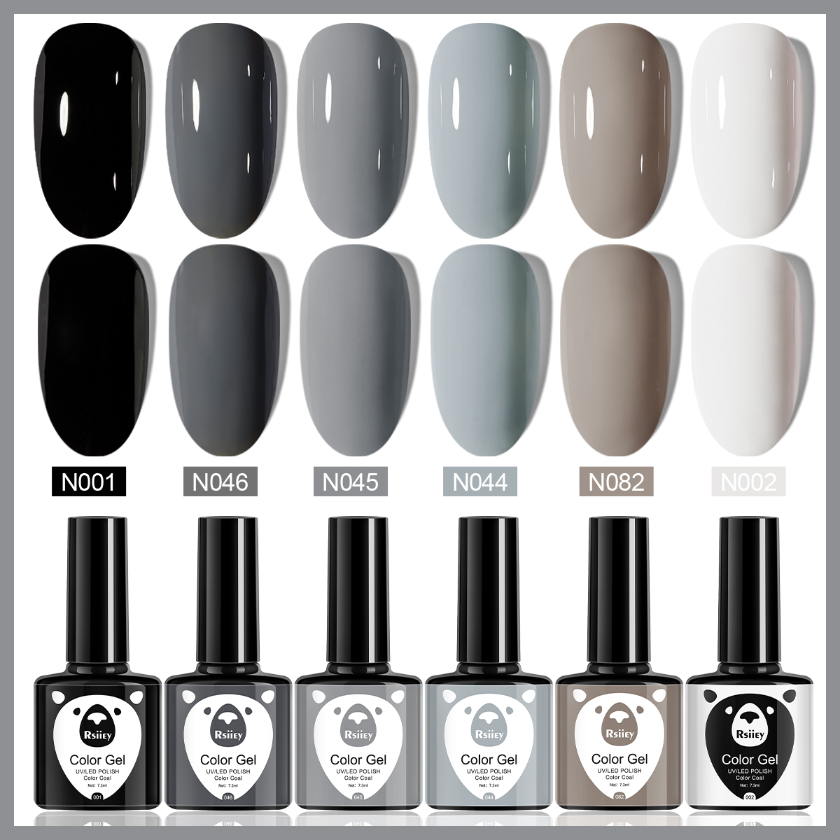 6 Colors Gel Polish Set Nail Polish Gel All Seasons Nail Art Soak Off ...