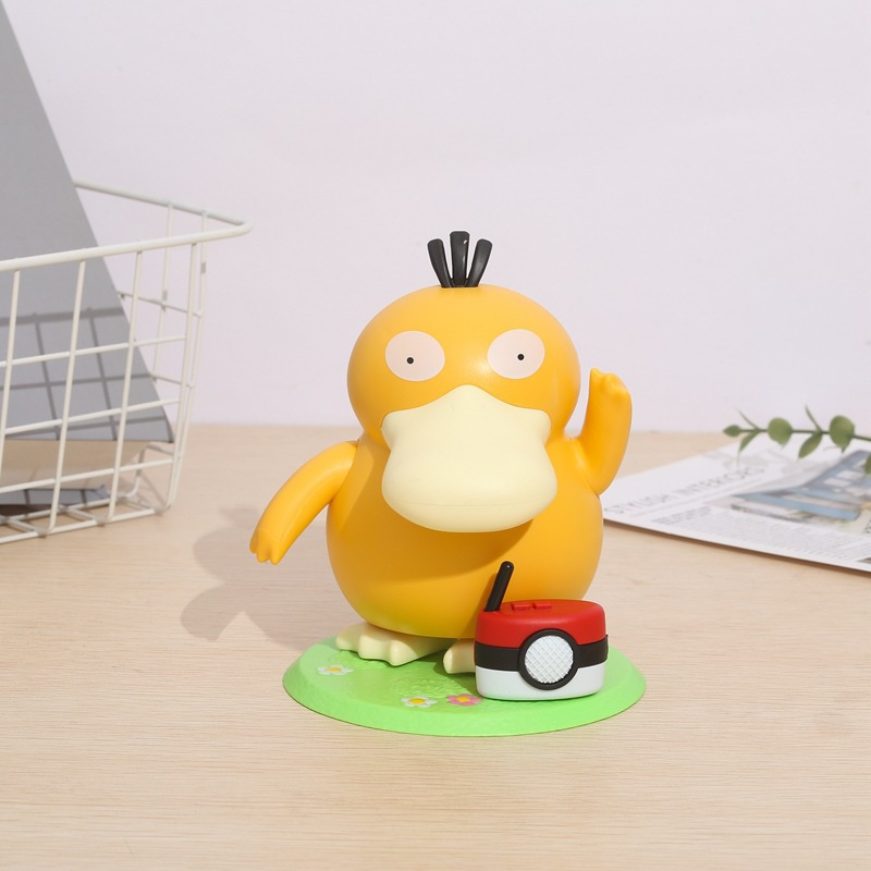 15cm Japan Pokemon Pikachu Duck Anime Character Dancing KFC Psyduck ...