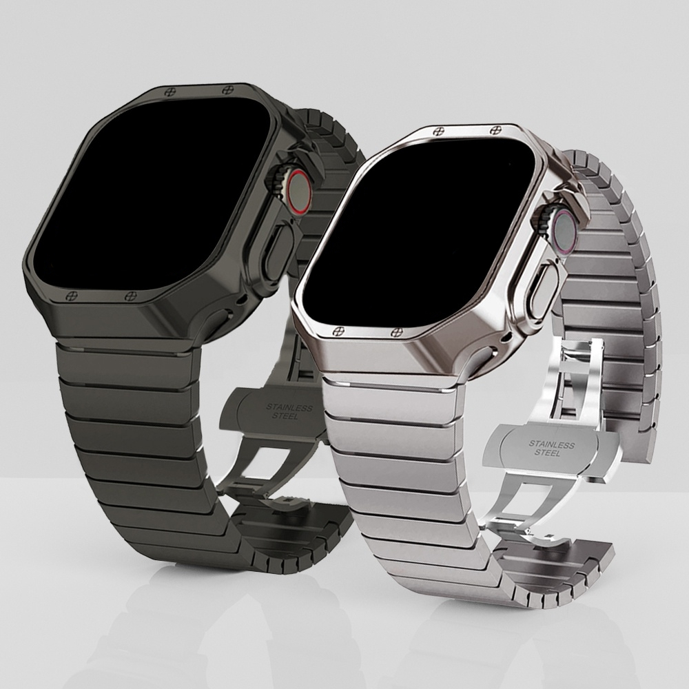 Titanium Color Metal Band For iWatch Ultra2 49mm 45mm 41mm 42 44mm 38 ...