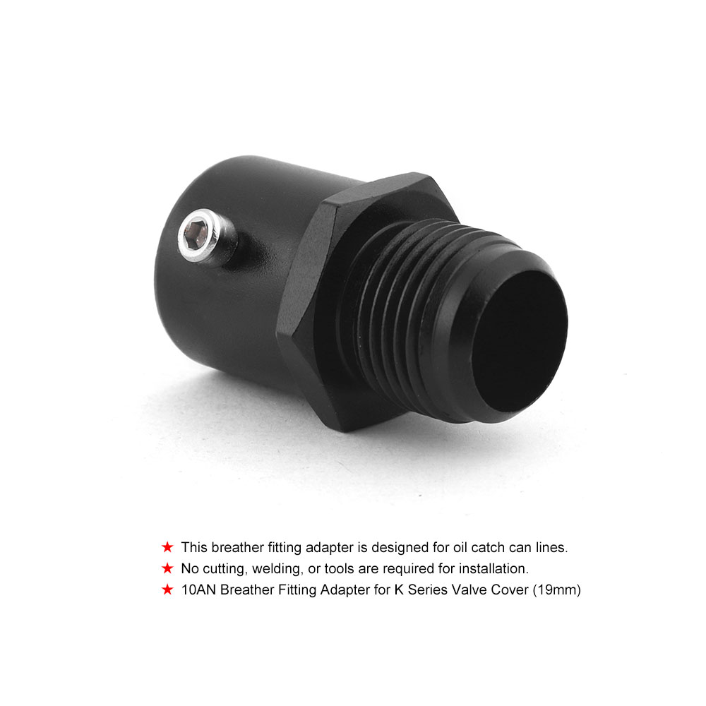 Breather Fitting Adapter 19mm AN10 Valve Cover Vent Outlet K-Swap For ...