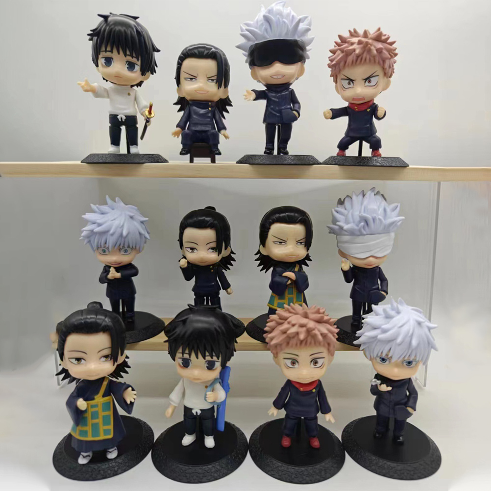 12Pcs/Set 9-11cm Anime Jujutsu Kaisen Itadori Yuji Gojo Satoru Inumaki ...