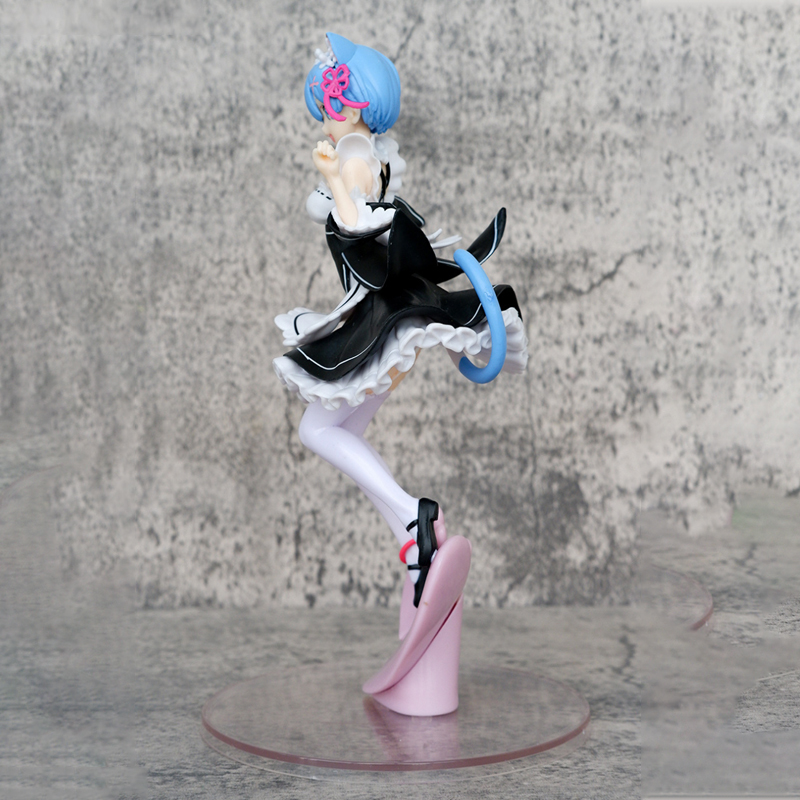 23cm Anime Figure Re:Life In A Different World From Zero Rem Ram Maid ...
