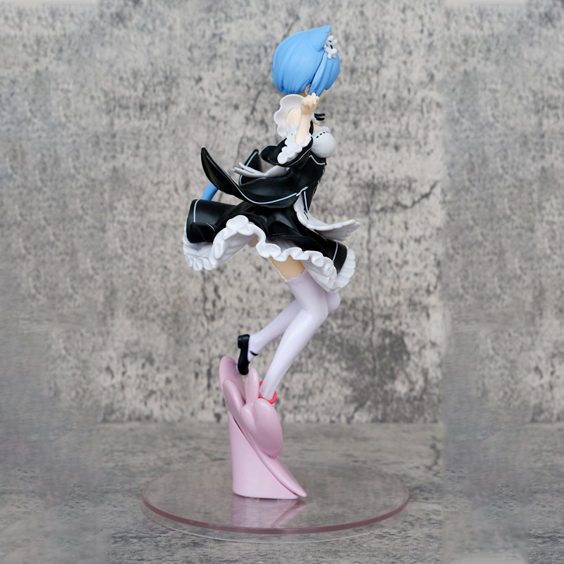 23cm Anime Figure Re:Life In A Different World From Zero Rem Ram Maid ...